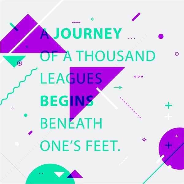 Inspirational quote. Geometric Background Stock Vector Image by ...