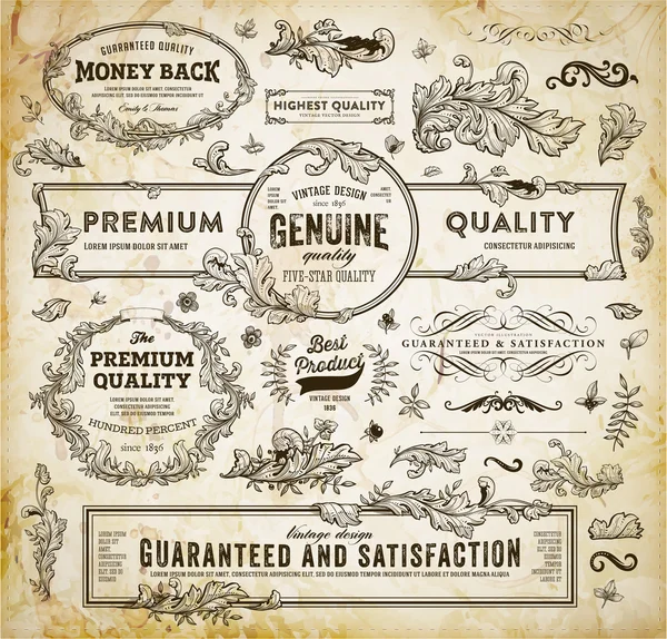 Vintage Design Elements Collection. Stock Vector by ©Ozerina 70417219