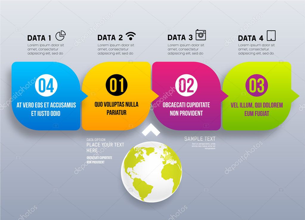 Infographic Digital Template. Stock Vector Image by ©Ozerina #70414291