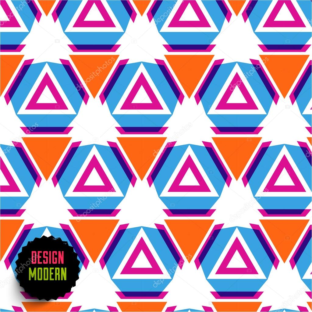 Colorful Seamless Geometric Mosaic — Stock Vector © Ozerina 70415503