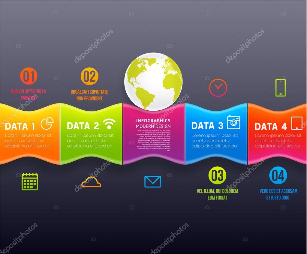 Infographic Digital Template. Stock Vector Image by ©Ozerina #70422295