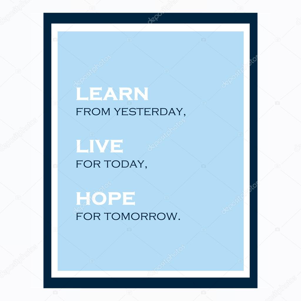 Inspirational and motivational quote. Effects poster, frame, col Stock ...