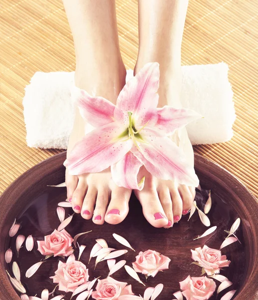 Female feet of a spa procedure - Stock Image - Everypixel