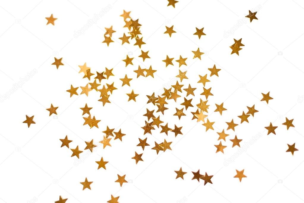 Holiday background with little golden stars Stock Photo by ©dariazu ...