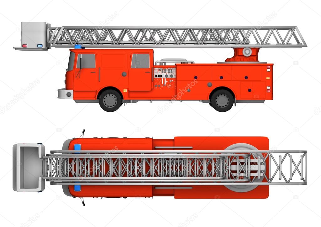Fire Truck Top View