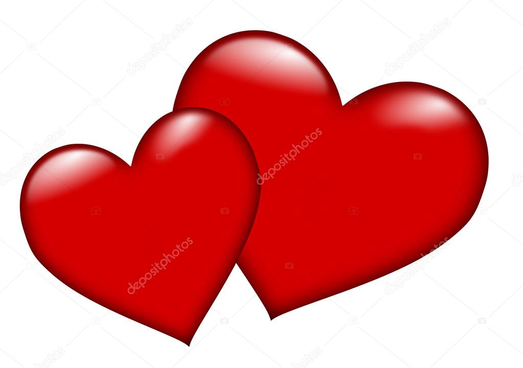2 hearts — Stock Vector © januszt25 #61676501