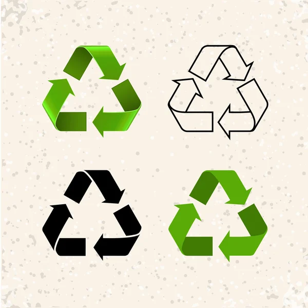 Recycle Symbol Set Isolated Stock Vector Image by ©Iglira #179415328