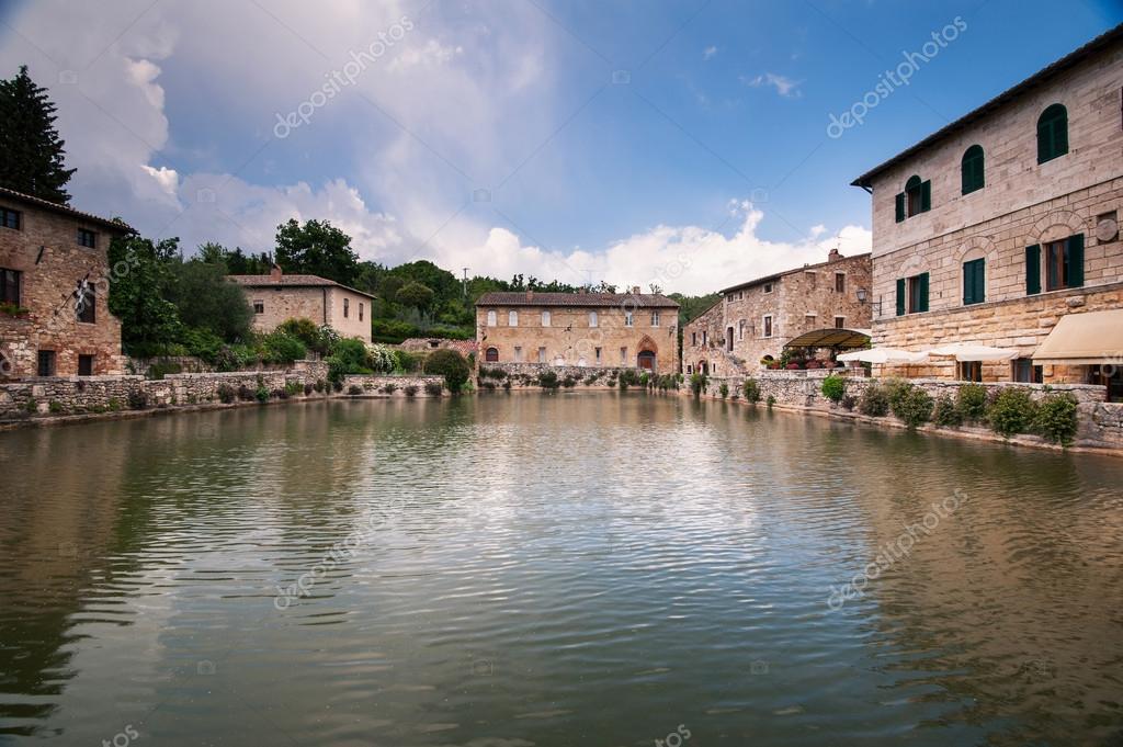 Old thermal baths in Tuscany, Italy — Stock Photo © pio3 #55754823