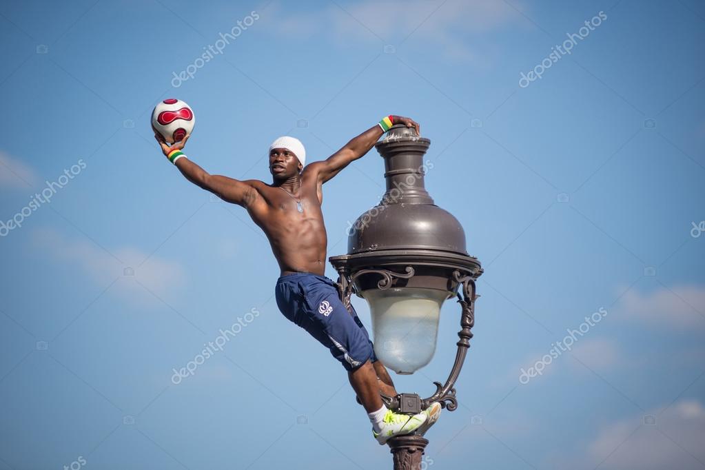 Fantastic ball performance by Iya Traore — Stock Editorial Photo © pio3 ...