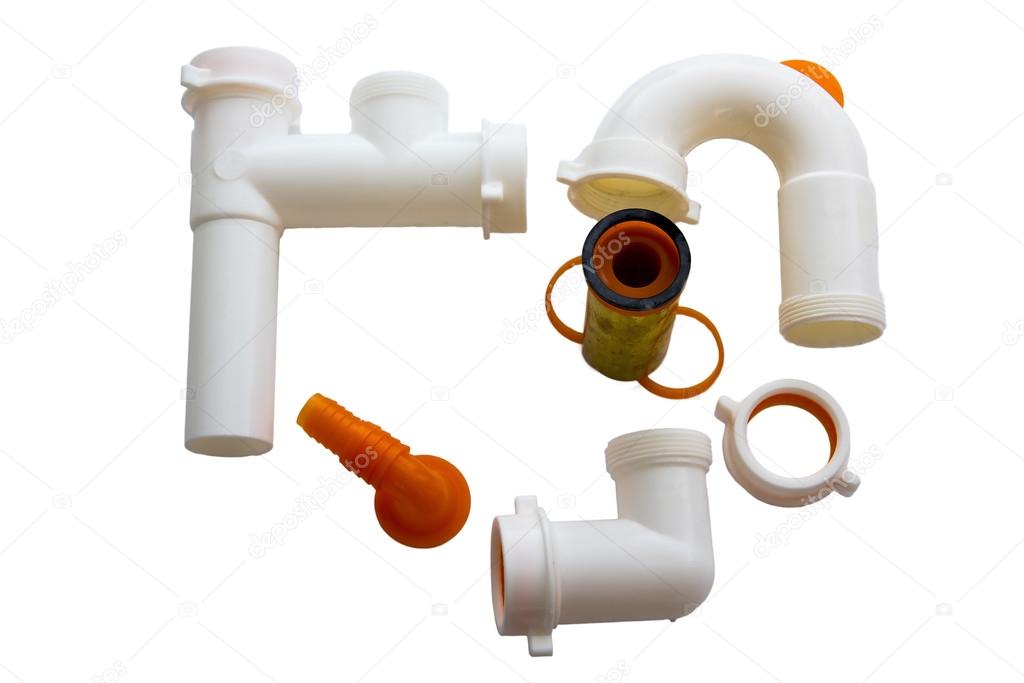 Home pvc pipes set for sink — Stock Photo © frinz #58118067