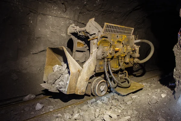 Scoop Ramp Scraper Slide Gold Mine Underground Tunnel — Stock Photo ...