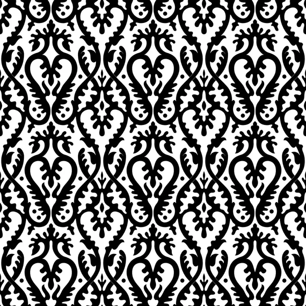Seamless black and white attractive braso pattern — Stock Vector ...
