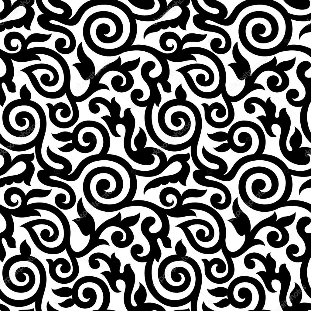 One color seamless traditional pattern Stock Vector by ©devmanoj8729 ...
