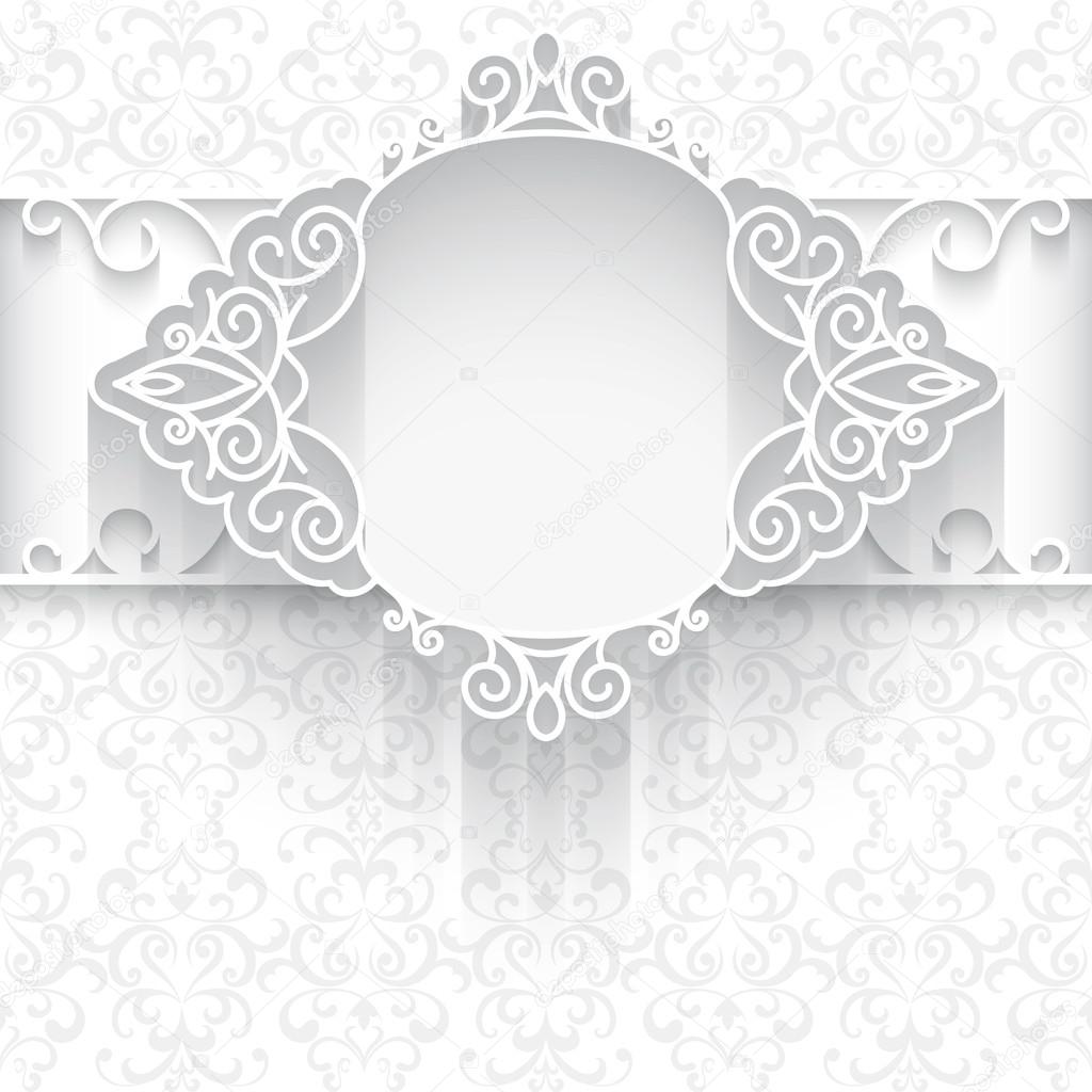 White paper lace background Stock Vector Image by ©magenta10 #100113952