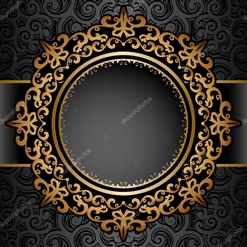 Gold circle frame over pattern Stock Vector by ©magenta10 71839099 Gold circle frame over pattern Stock Vector by ©magenta10 71839099