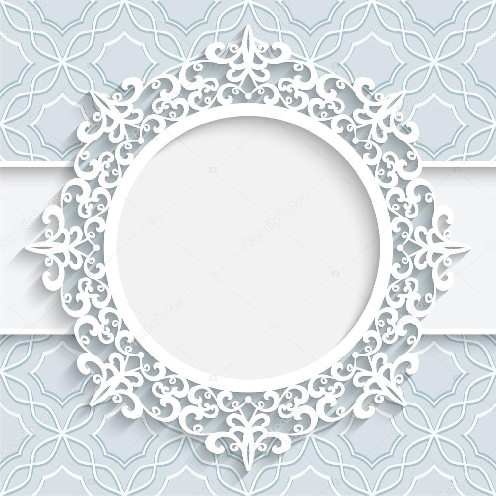 Paper lace label — Stock Vector © magenta10 #73501351