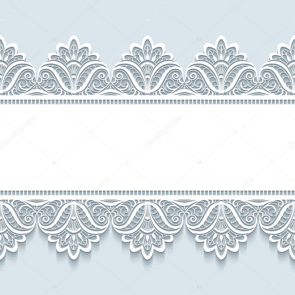 Vintage White Lace Background