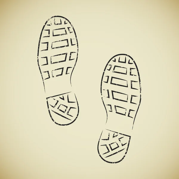 Muddy boot footprint, Royalty-free Muddy boot footprint Vector Images ...