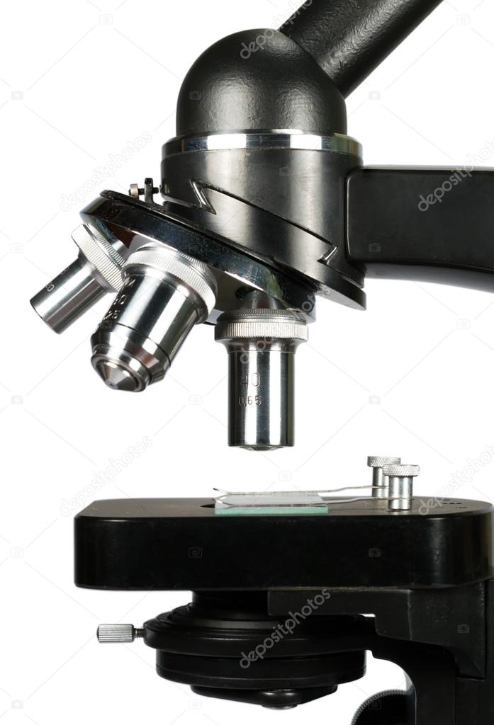 Microscope isolated on white — Stock Photo © velishchuk1 #63102461