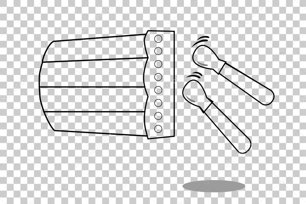 Bedug, (indonesia traditional drum) and stick — Stock Photo © stioss ...