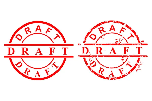 Simple Red Scratch Rubber Stamp Draft Transparent Effect Background ...