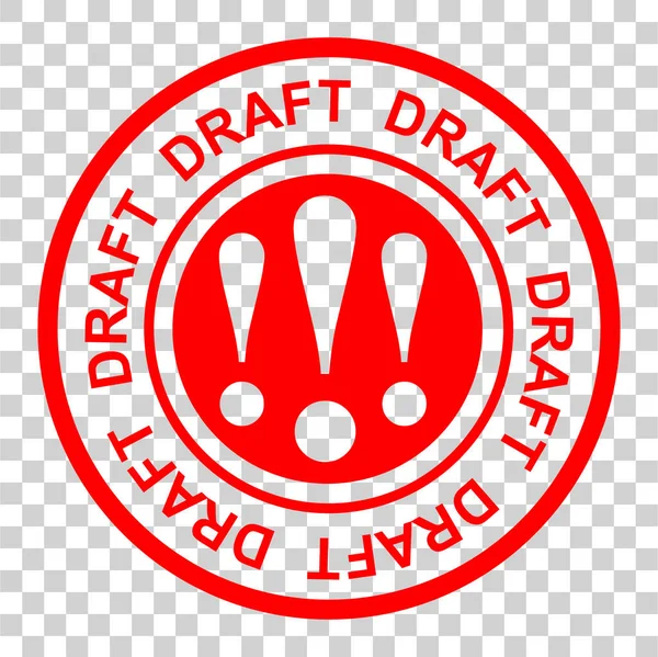 Simple Red Scratch Rubber Stamp Draft Transparent Effect Background ...