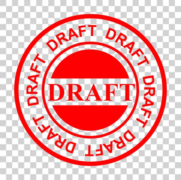 Simple Red Scratch Rubber Stamp Draft Transparent Effect Background ...