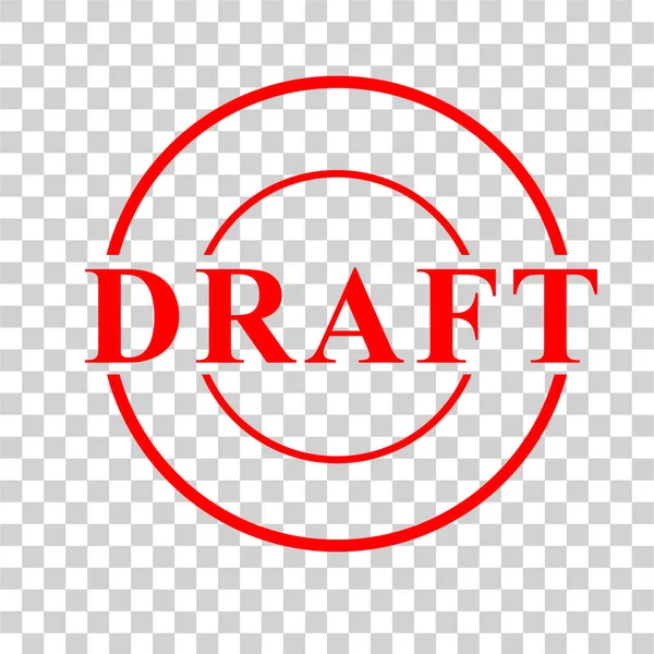 Simple Red Scratch Rubber Stamp Draft Transparent Effect Background ...