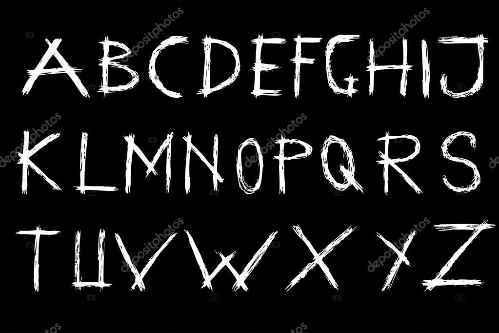 Doodle Font - Streak — Stock Photo © stioss #52341743