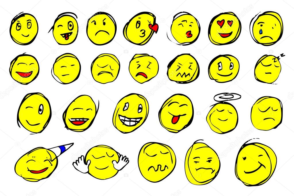 Hand draw sketch, emoticon Stock Illustration by ©stioss #69458673
