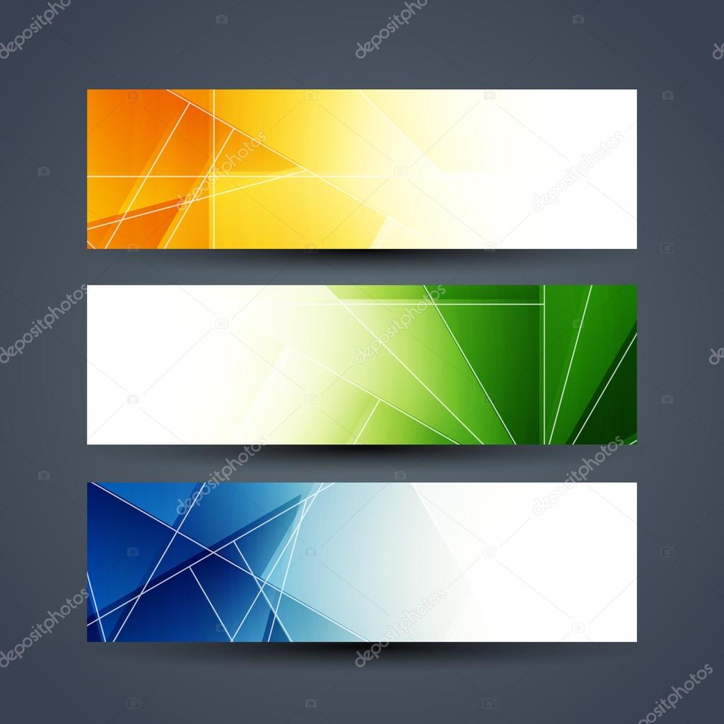 Header designs set Stock Vector by ©Creativehat 105506976