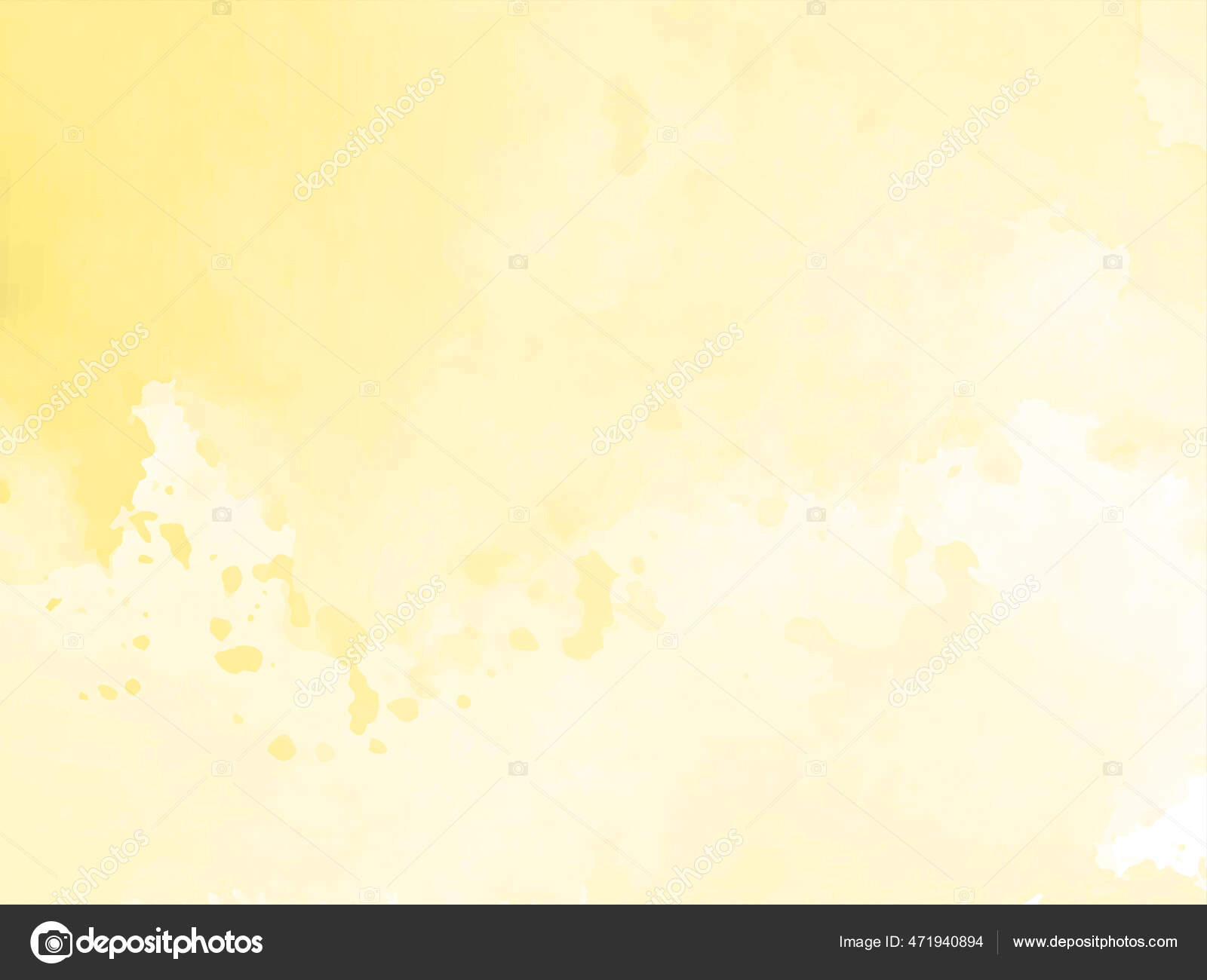 Elegant Yellow Watercolor Texture Design Background Vector Stock Vector ...