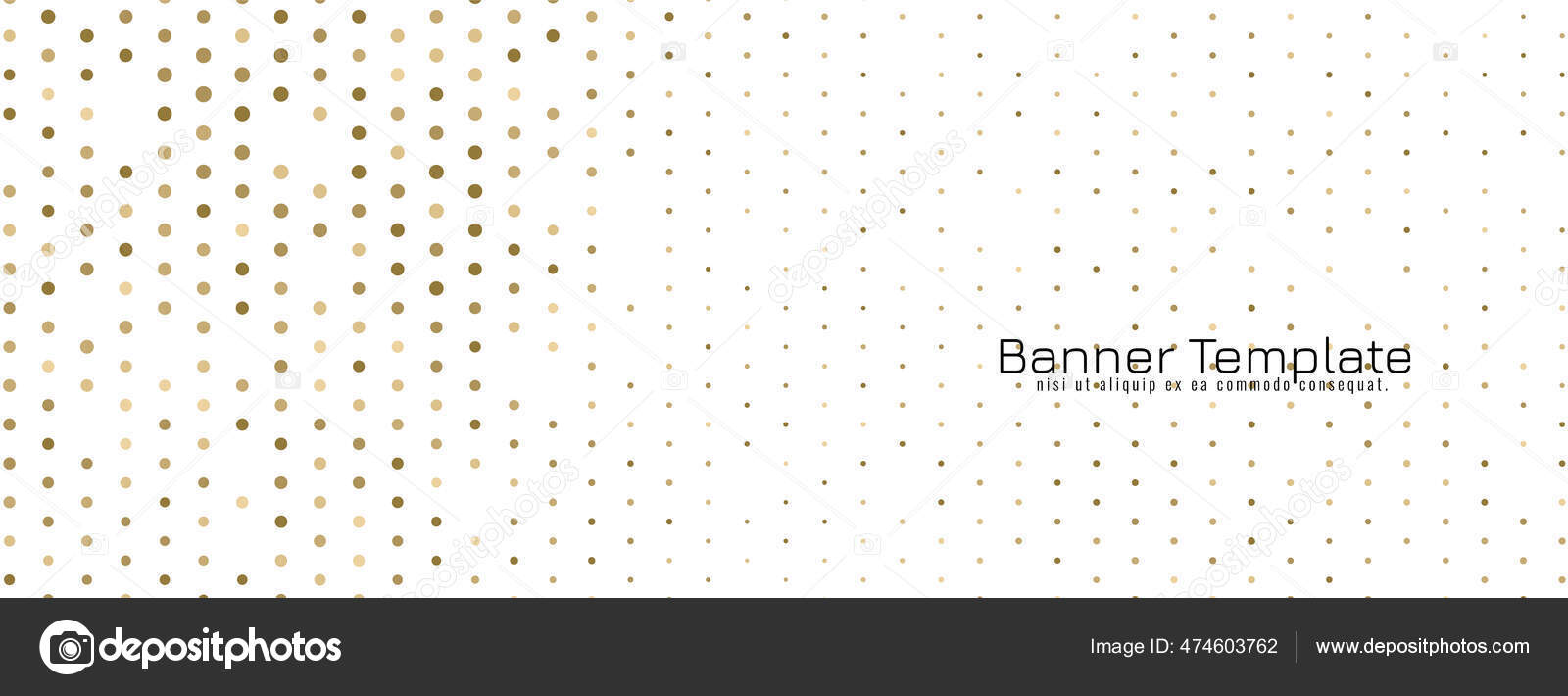 Modern Decorative Halftone Design Banner Vector Stock Vector by ...