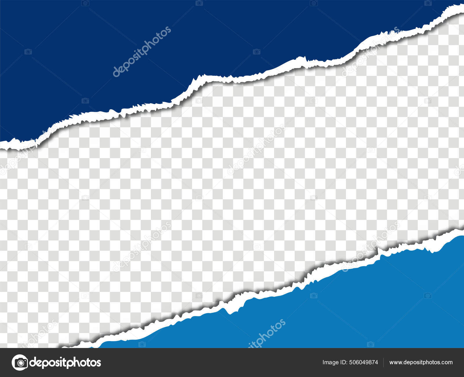 Torn Paper Ripped Sheet Style Background Vector Stock Vector by ...