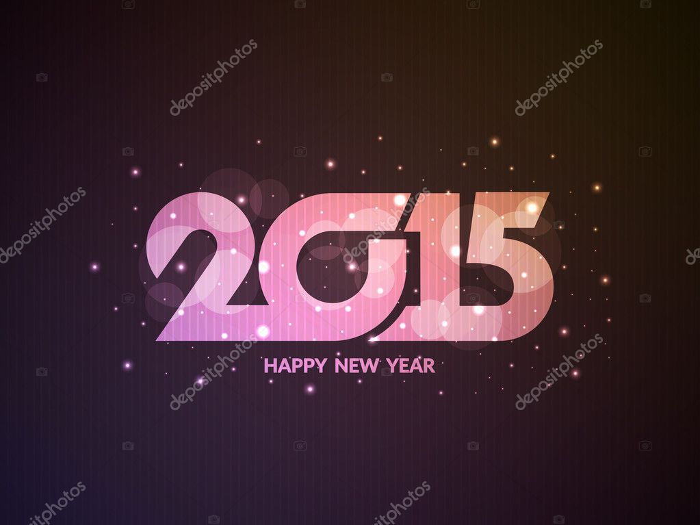 Glittering background design of happy new year 2015. Stock Vector by ...