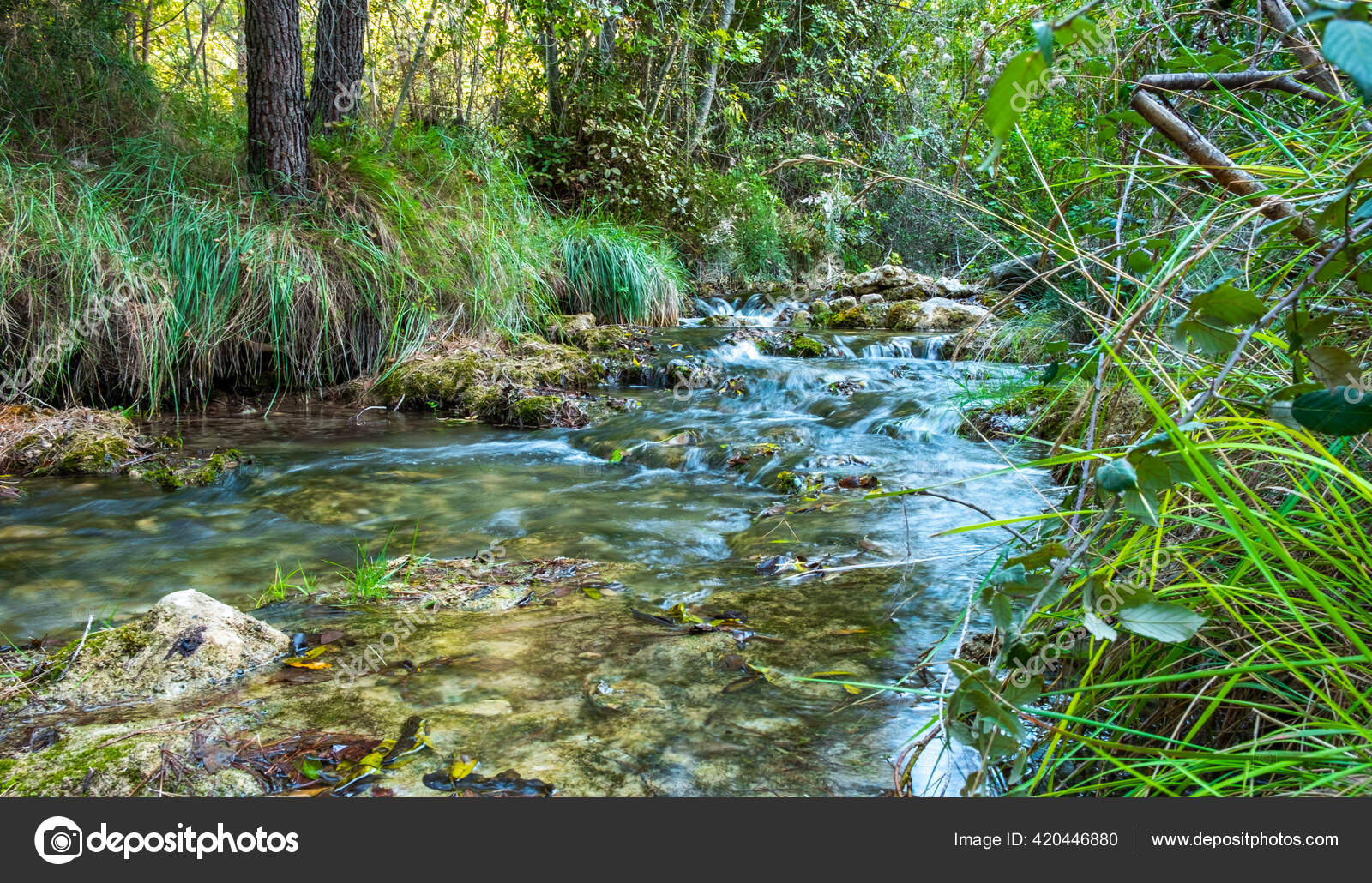 A small beautiful waterfall on the river. — Stock Photo © oksanello ...