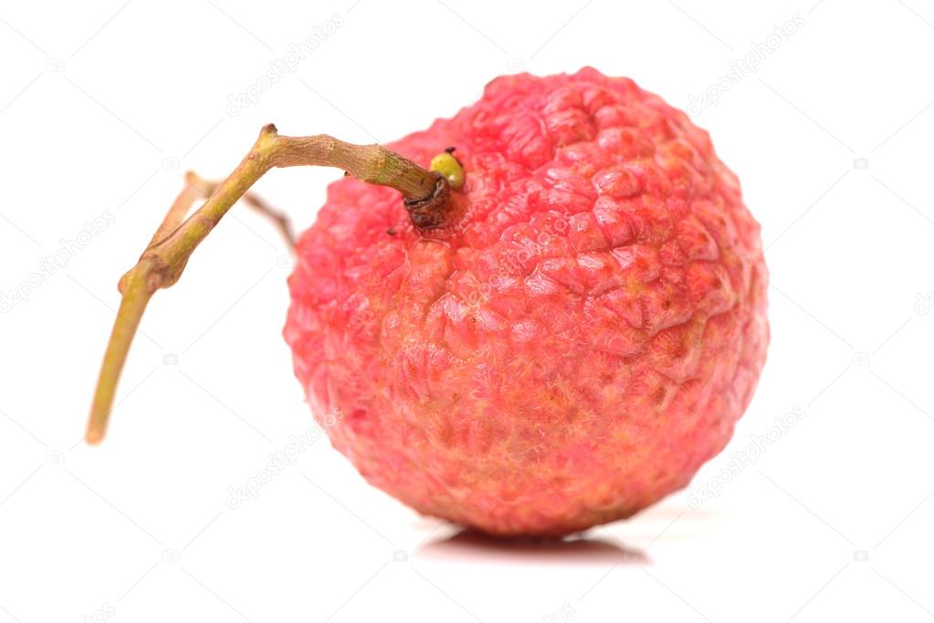 Fresh lychee on white Stock Photo by ©jianghongyan 121808100