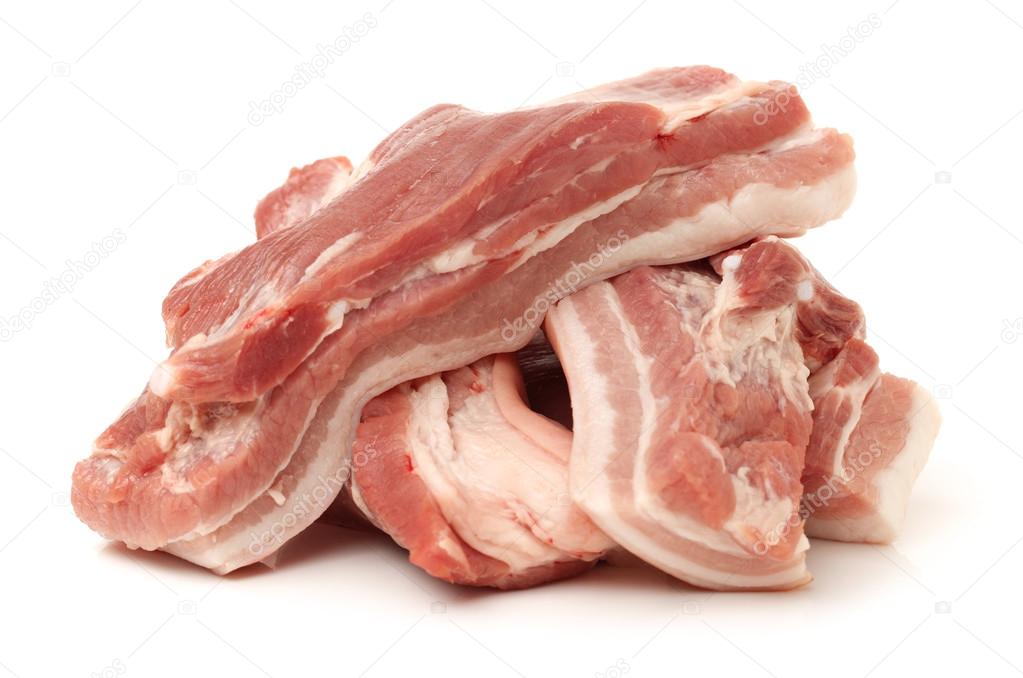 Fresh raw pork meat — Stock Photo © jianghongyan #60681547