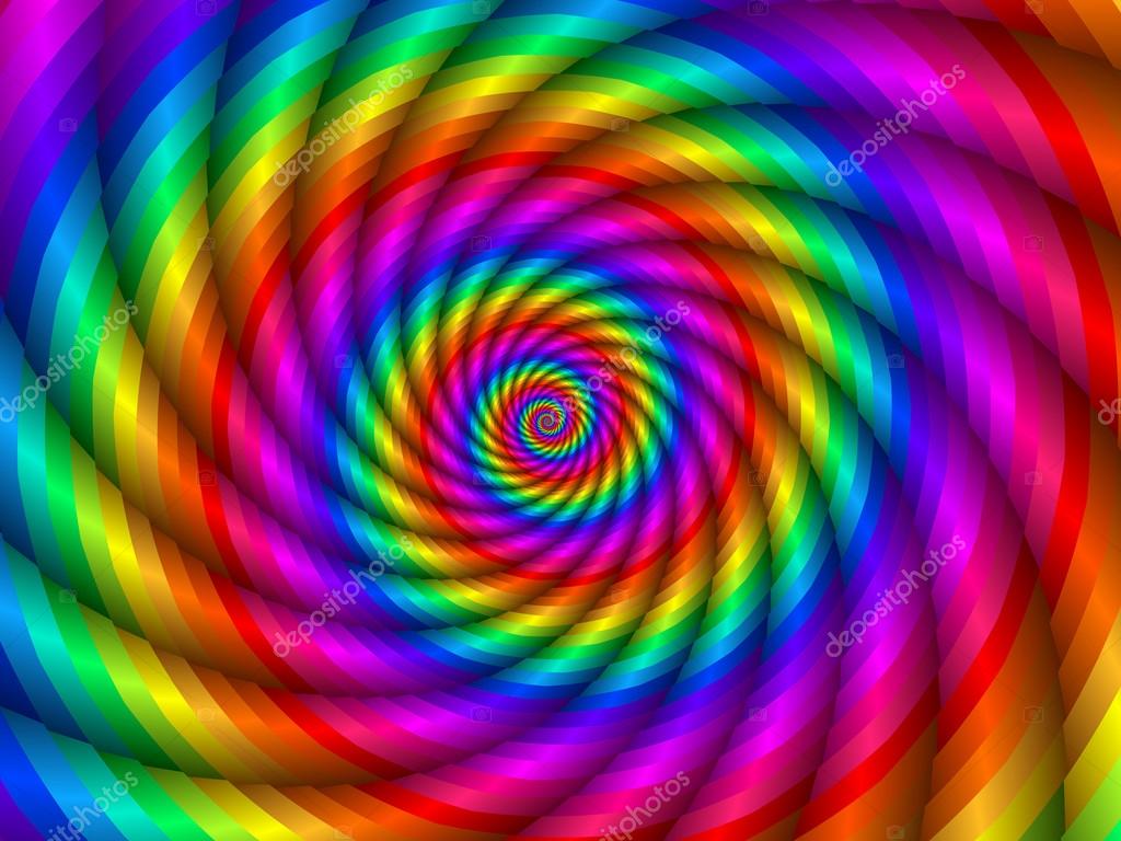 Psychedelic Spiral Background