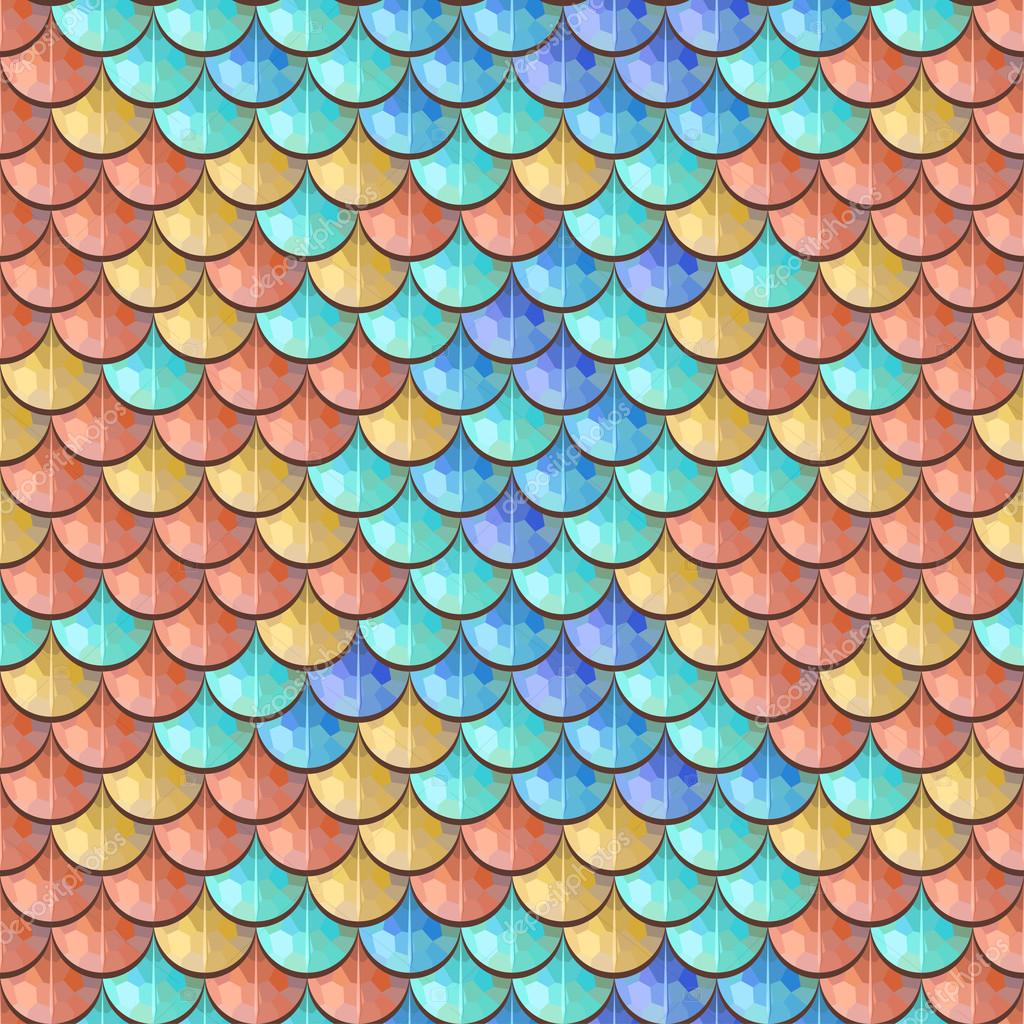 Seamless colorful river fish scales — Stock Vector © Sovusha #76705445