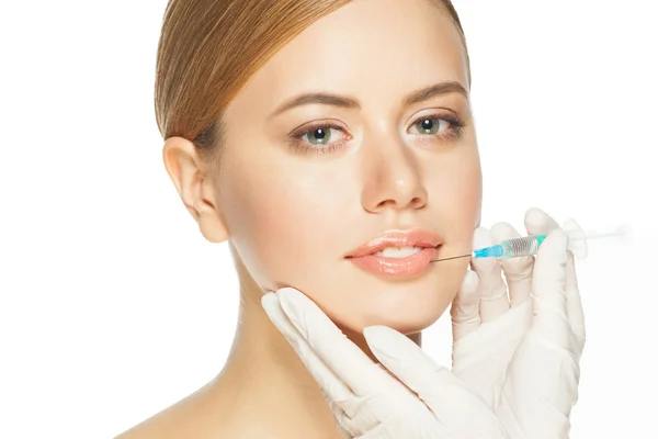 Botox inyectable en los labios — Foto de stock #61036289 © Dragonfly666