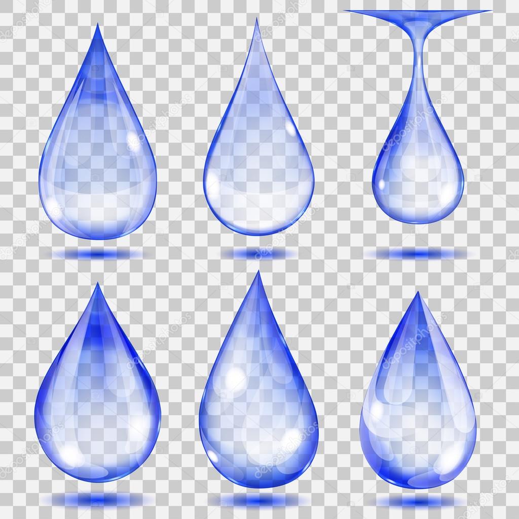 Gotas azules transparentes Vector de stock #106169954 de ©31moonlight31
