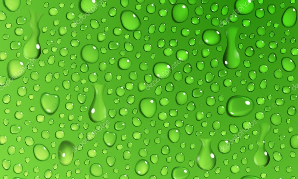 Fondo Verde de gotas de agua Vector de stock #83547790 de ©31moonlight31