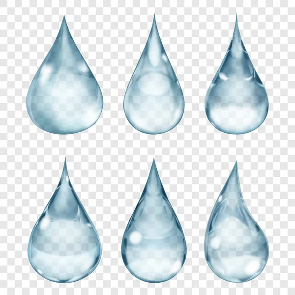 Transparent gray drops — Stock Vector © 31moonlight31 #58678299