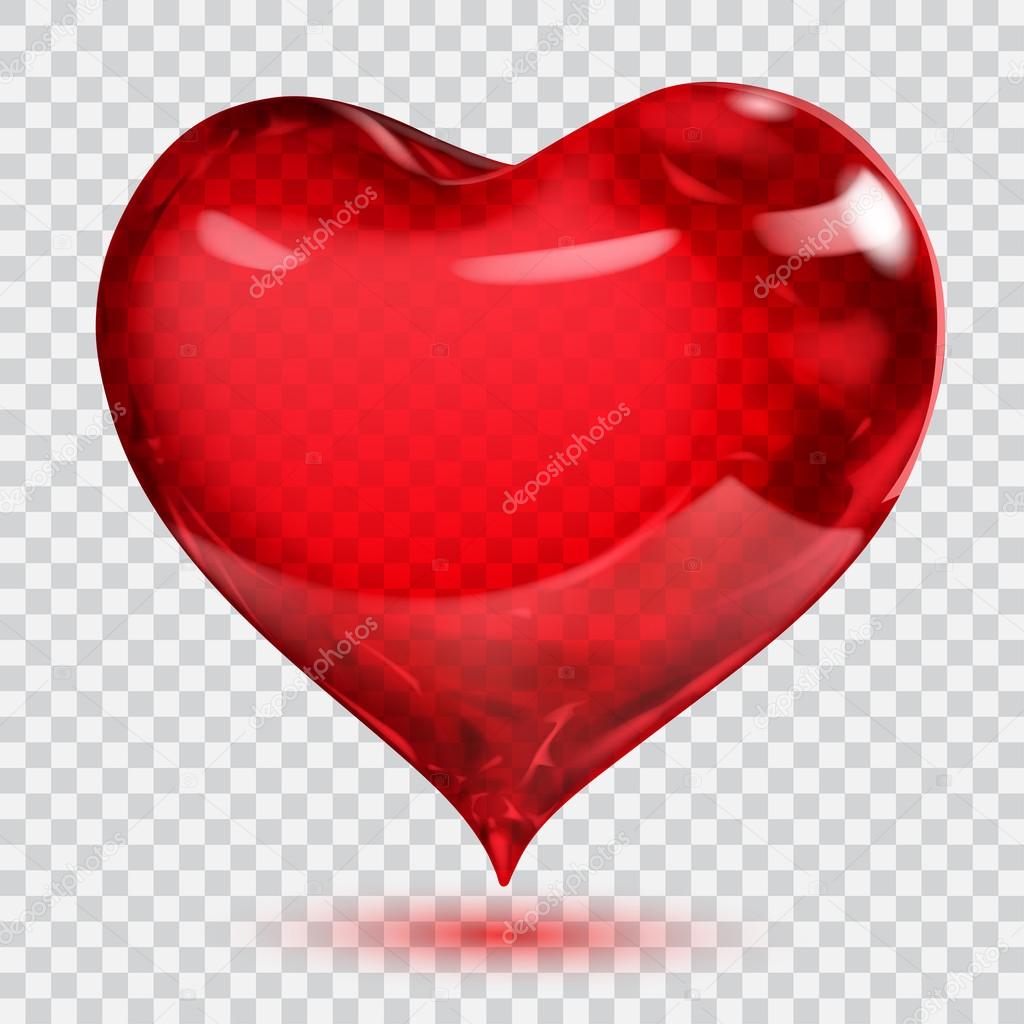Transparant glanzend rood hart vectorafbeelding door © 31moonlight31 ⬇ ...