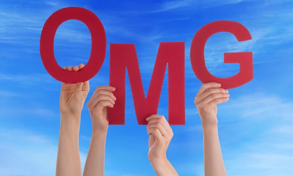 OMG Red 3D Letters Oh My God Shocked Amazement — Stock Photo © iqoncept ...