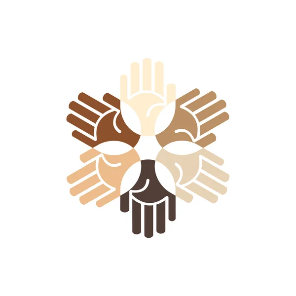 Vector hands unity logo Stock Vector Image by ©YasnaTenDP #104714482