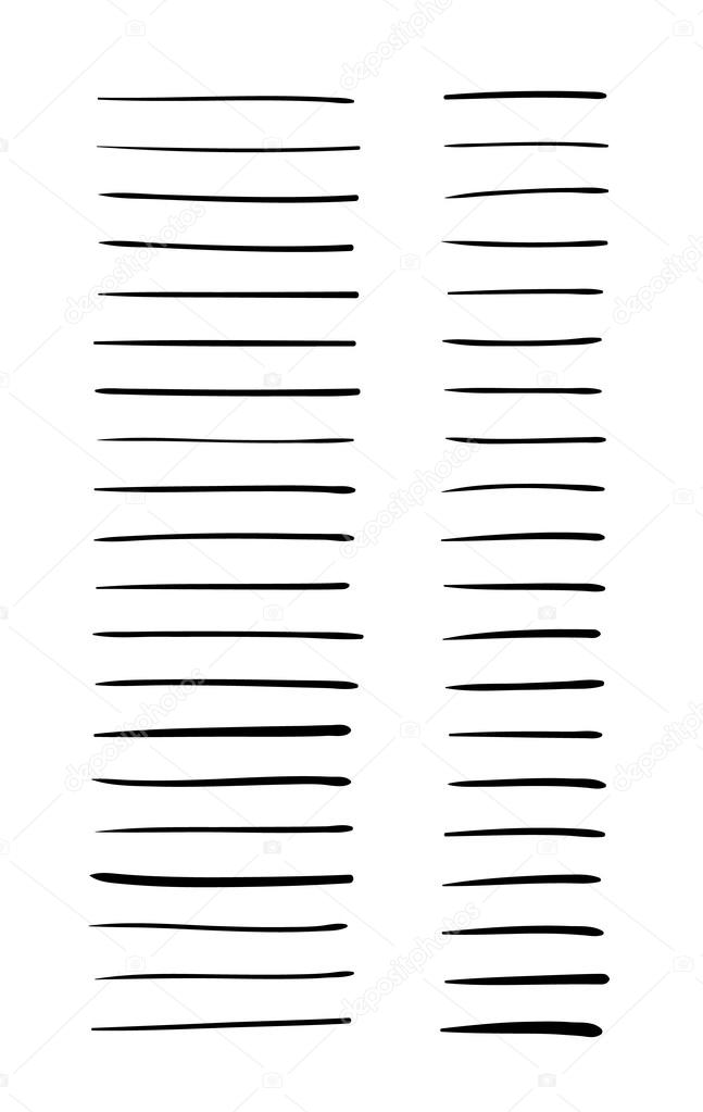 Hand-drawn vector lines set Stock Vector by ©YasnaTenDP 117989168