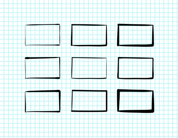 Dibujo rectangulo imágenes de stock de arte vectorial | Depositphotos