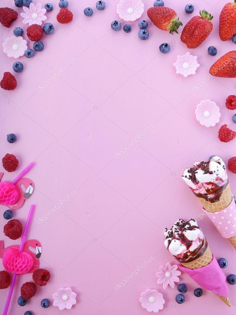 Ice Cream Sundae Borders